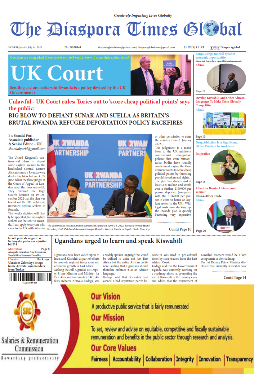 Diaspora Times Global July 8 - July 14, 2023
